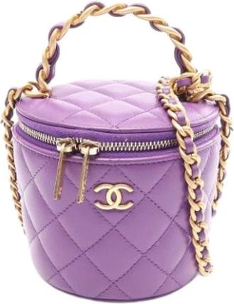Chanel Sac bandouli&egrave;re mini doccasion - Femme - Pre-owned - Violet - Taille: ONE Size
