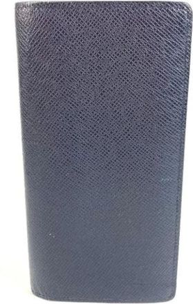 Louis Vuitton unisex, Pre-owned, Bleu, Taille: ONE Size Portefeuille en cuir Pre-owned