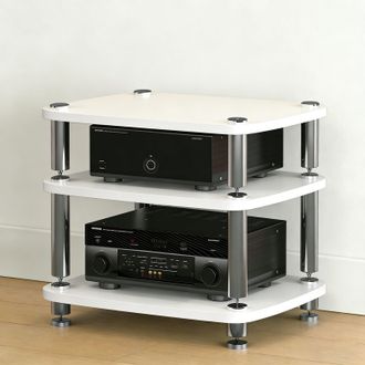Generic HiFi Regal AV-Medienst&auml;nder mit 1-4 Ebenen, HiFi-Lautsprecherschrank mit Vibrationsd&auml;mpfung, Regal for Unterhaltungselektronik und Videospielkonsolen 