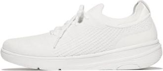 FitFlop Femme Super-q Knit Slip-on Laced Sneakers Basket, Blanc, 41 EU