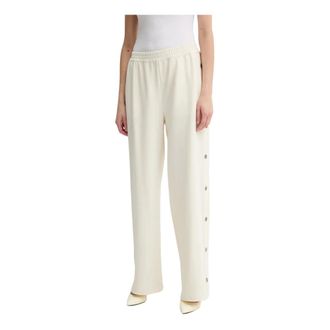 BA&SH Josta Wide Pantalons - Femme - Pantalons - Beige - Taille: 38 FR