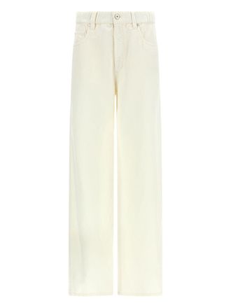 Brunello Cucinelli Pantalon Brunello Cucinelli en coton et lin m&eacute;lang&eacute;s