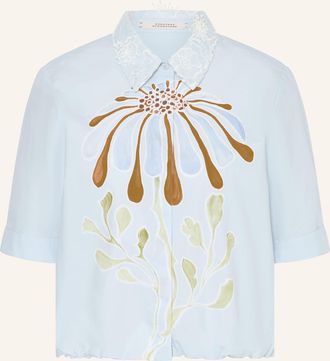 Dorothee Schumacher Dorothee Schumacher Hemdbluse Floral Power Mit Spitze blau