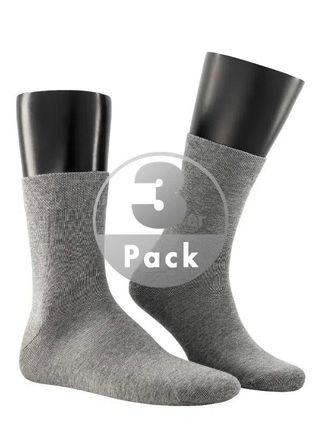 Hudson Herren Socken grau Baumwolle unifarben
