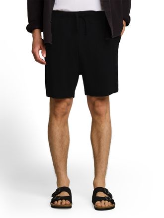 Tom Tailor Denim Shorts TOM TAILOR DENIM, Herren, Gr. L, N-Gr, schwarz, Web, Obermaterial: 100% Baumwolle, Hosen Shorts