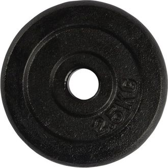VirtuFit Gusseisen Hantelscheibe - Hantelgewicht - 30 mm - 2,5 kg - Schwarz - Gewichten - Krafttraining