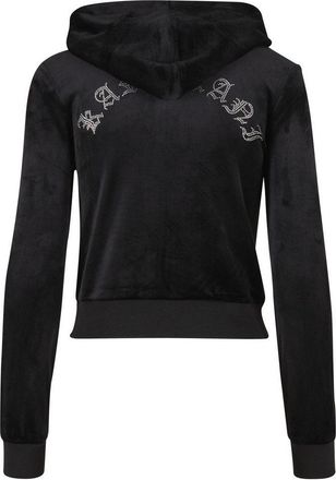 Karl Kani Sweatjacke Karl Kani Signature Rhinestone Velours Tight Trackjacket