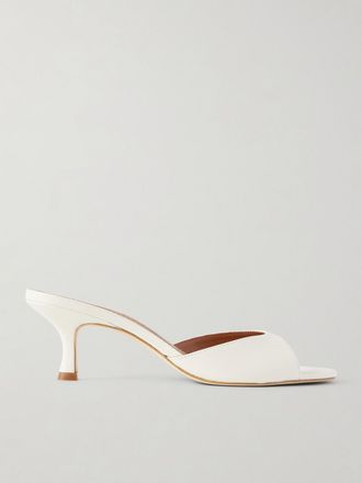 Staud Mules En Cuir Brigitte - Blanc