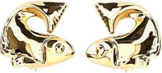 Jacquemus Femme, Accessoires, Jaune, Taille: ONE Size Poisson Earrings