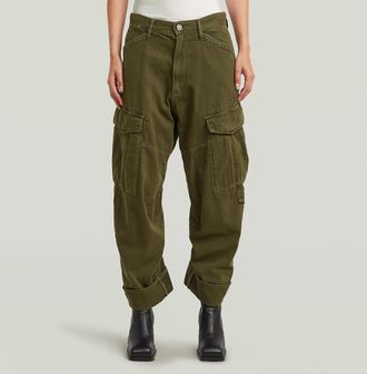 G-Star Cargo 3D Boyfriend Hose - Gr&uuml;n - Damen
