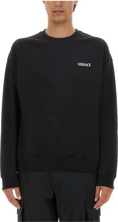 Versace Homme, Sweatshirts et sweats &agrave; capuche, Noir, Taille: S Hills SweaT-shirt