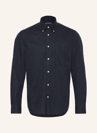 Marc O'Polo Marc Opolo Hemd Regular Fit Mit Leinen blau