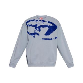Diesel Homme, Sweatshirts et sweats &agrave; capuche, Gris, Taille: L S-Boxt-N5 SweaT-shirt