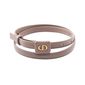 Dior Pre-owned CD Logo Lederg&uuml;rtel - - Pre-owned - Damen - Beige - ONE SIZE