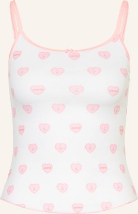 SKIMS Skims Lounge-Top Skims Pointelle weiss