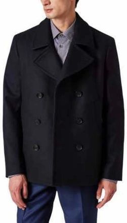 Paul Smith Homme, Manteaux, Bleu, Taille: M Caban laine Navy Paul Smith Homme M2R 597T N21059 49