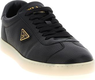 Prada Deer Leather Sneakers - Black