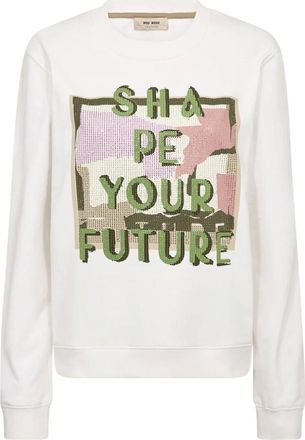 Mos Mosh MOS Mosh, Femme, Sweatshirts et sweats &agrave; capuche, Blanc, Taille: 38 FR SweaT-shirts