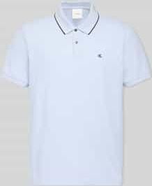 Calvin Klein Poloshirt mit Logo Stitching aus reiner Baumwolle