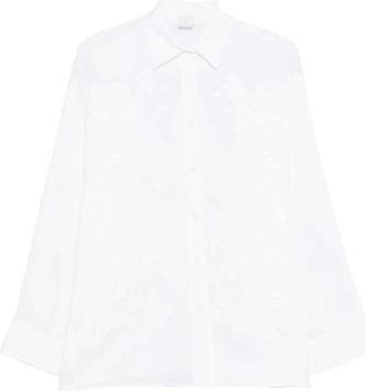 Eleventy Femme, Blouses et Chemises, Blanc, Taille: 38 FR Chemise &agrave; fleurs
