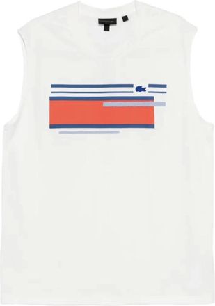 Lacoste Homme, Tops, Blanc, Taille: XS Neutron Print T-Shirt