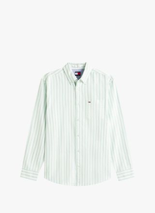 Tommy Hilfiger Chemise col am&eacute;ricain &agrave; rayures en coton