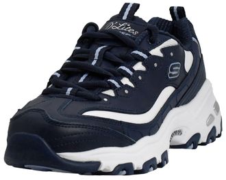 Skechers Herren Go Walk 6 Sneaker, Navy And Orange Textile, 45 EU