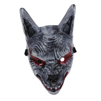 Cabilock Halloween Wolf Maske Erwachsene Große Weiße-graue Wolfsgesichtsmaske Leichte und Bequeme Party Maske für Halloween Karneval Kostüm Maskenball Langlebi