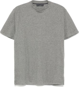 Brett Johnson t-shirt à double col - Gris