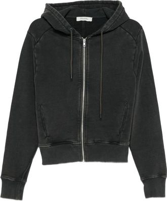 Entire studios Faded-effect Zip-up Hoodie