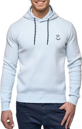 Indicode Herren Longview Sweatshirt mit Kapuze | Hoodie Kapuzenpullover für Männer Celestial Blue, XL