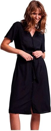Pieces Pieces Womens PCOLIVIA SS Dress NOOS BC Midikleid, Black, XS