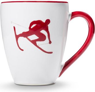 Gmundner Keramik Frühstücksbecher Max Füllmenge: 0.3 Liter rubinroter Toni Geschirr, handgemacht in Österreich