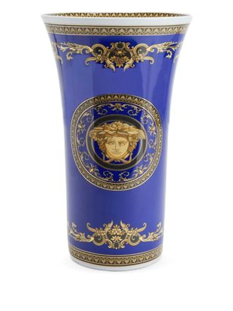 Versace Medusa Vase 34cm - Blau