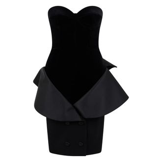 Moschino Elegantes Kleid mit Herzausschnitt - - Dresses - Damen - Schwarzk - S
