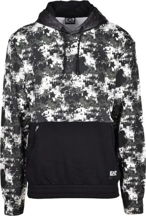 Emporio Armani Emporio Armani Ea7, Homme, Sweatshirts et sweats &agrave; capuche, Noir, Taille: M Felpa SweaT-shirt