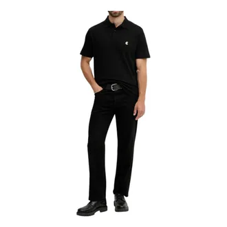Roberto Cavalli Homme, Tops, Noir, Taille: M Polo