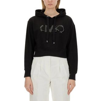 Michael Kors Damen, Sweatshirts & Hoodies, Schwarzk, LGr&ouml;&szlig;e