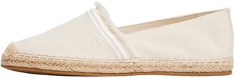 Tommy Hilfiger Damen Espadrilles Fringe Canvas Closed mit Logo, Elfenbein (Muslin), 41