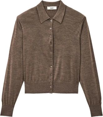 BA&SH Femme, Pulls, Brun, Taille: 38 FR Boston Chamo