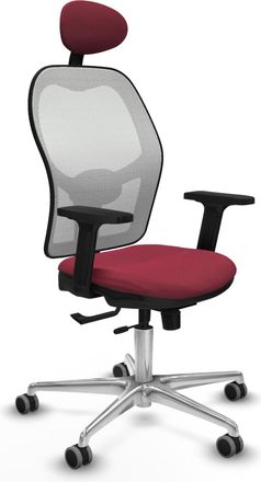 Piqueras y Crespo Chorquera Computerstuhl mit 2D-Armen, h&ouml;henverstellbarer Lendenwirbelst&uuml;tze und festem Kopfteil, ausgestattet mit Syncro/Traslack und injiziertem Scha