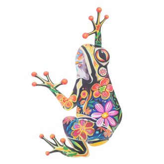 Garneck Frosch Wandbehang Medaillon Dekoration Des Deckels Outdoor Ornamente Wandkunst Tier Wandanhänger Metall Wand Frosch Bastel Anhänger Wand Frosch