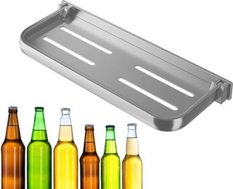 Generico Zusammenklappbares Wandregal - Premium Sturdy Modern f&uuml;r Badezimmer, kompakt, schwebend, aus Aluminium, klappbare Regale, montiert im Display, vielsei