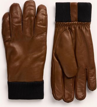 Hestra Lederhandschuhe Fredrik braun