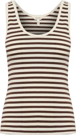 Part Two Femme, Tops, Brun, Taille: 42 FR Blouse &agrave; Rayures et Imprim&eacute; Paisley