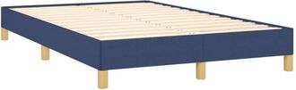 vidaXL Cadre de lit sans matelas bleu 120x190 cm tissu vidaXL