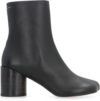 Maison Margiela Womens Anatomic Leather Ankle Boots Black Cowhide