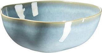 Mäser Serie Cordelia, Salatschüssel aus hochwertigem Steinzeug, unregelmäßige Geschirr Formen; Steinzeug, Grün