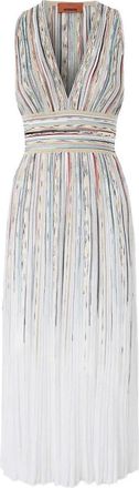 Missoni Robe Au Genou - Blanc