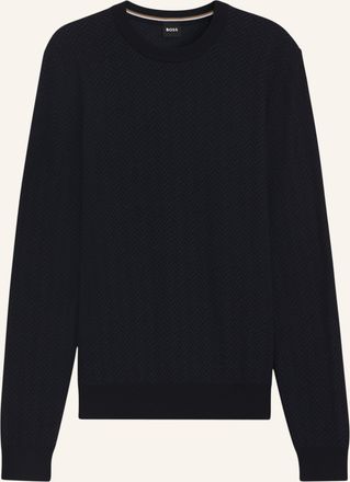 HUGO BOSS Pullover H-Habito Regular Fit blau